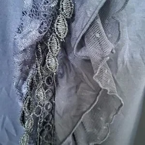 Tribal | Tops | Tribal Elegant Blue Sleeveless Vest With Crochet And ...